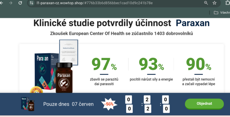 Paraxanem se parazitů nezbavíte, jde o podvod! [recenze]